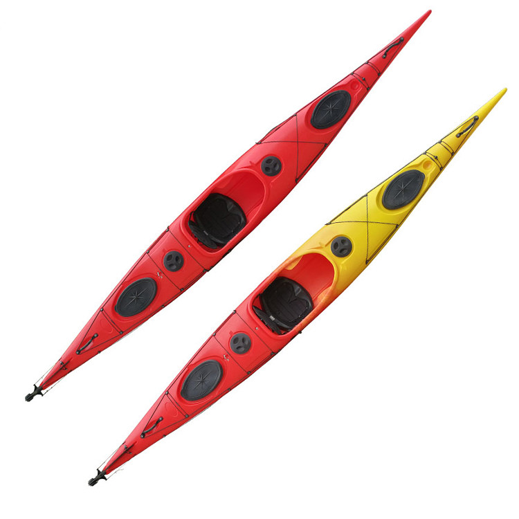 16'7" Plastic Sea Kayak Touring Fishing LLDPE Plastic Sea Touring Sit ...