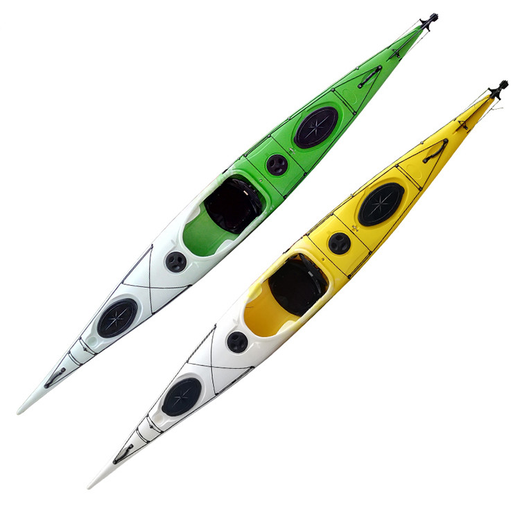16'7" Plastic Sea Kayak Touring Fishing LLDPE Plastic Sea Touring Sit ...
